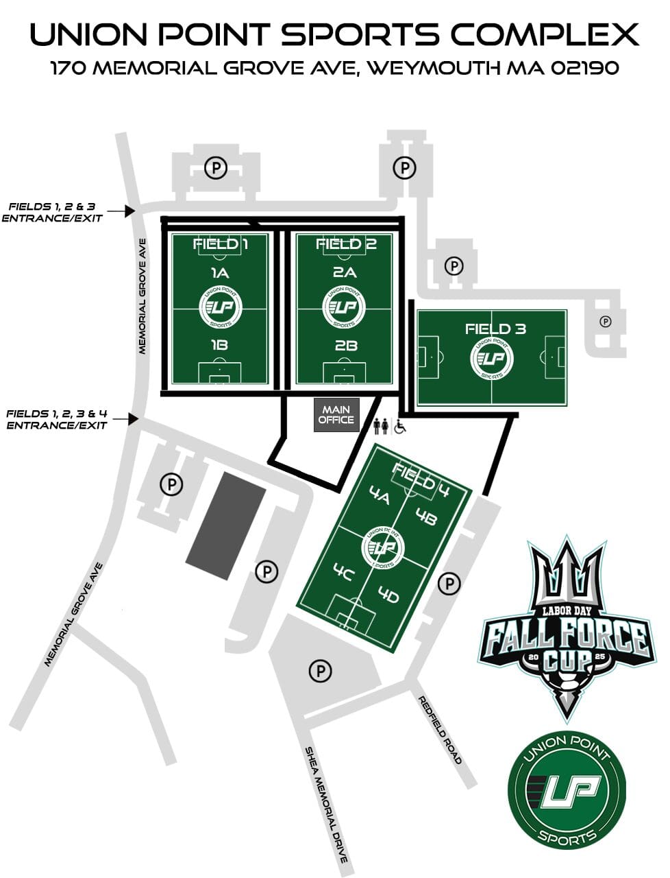 Union Point Field Map - New England Force